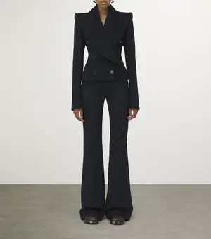 Alexander McQueen Wool-cashmere Double-breasted Blazer
