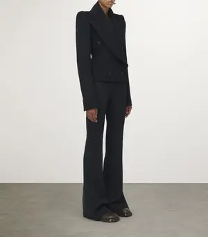 Alexander McQueen Wool-cashmere Double-breasted Blazer