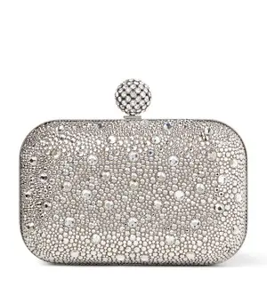 JIMMY CHOO Cloud Crystal-embellished Clutch