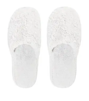 GRACCIOZA Egyptian Cotton Slippers - White