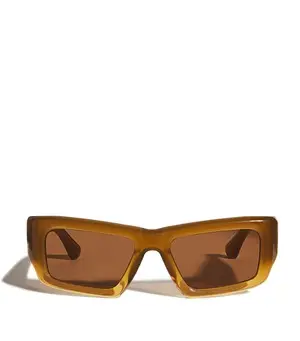 PORT TANGER Sabea Rectangle Sunglasses - Brown