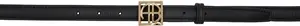 ANINE BING ANINE BING Monogram Leather Belt - Black