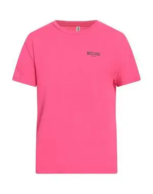 Moschino Man T-shirt Azure Size Xxs Cotton, Elastane Pink
