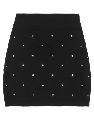 Zadig&Voltaire Mini Skirt In Merino Wool Blend With Crystal Embellishments