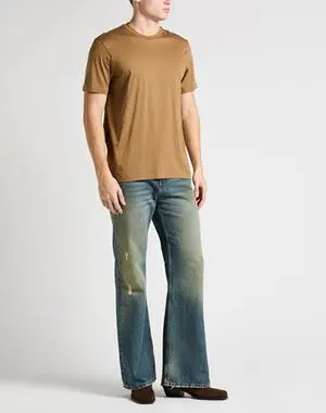 LIU •JO MAN T-shirt Light Brown Size Cotton