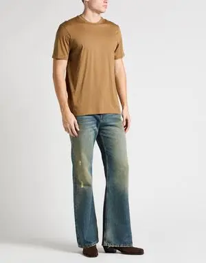 LIU •JO MAN T-shirt Light Brown Size Cotton