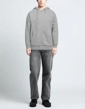 Nike Cotton Polyester Sweatshirt With Zipper - Grey