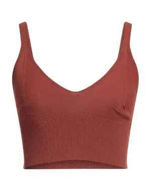 DANIELE FIESOLI Knitted Crop Top - Brown
