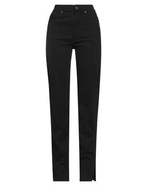 European Culture Straight-leg Jeans - Black
