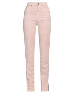 European Culture Woman Jeans Black Size 26 Cotton, Polyester, Elastane Blush