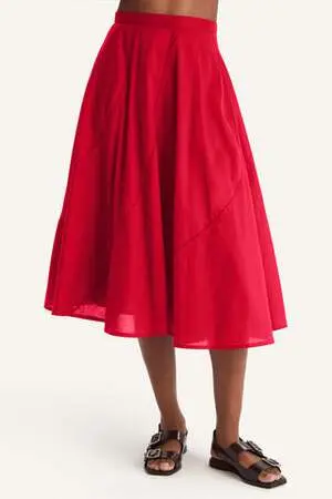 Merlette Vestige Midi Skirt - Rouge