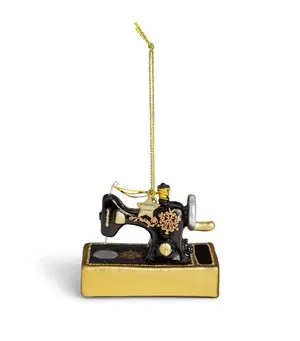 Harrods Vintage Sewing Machine Tree Decoration - Black