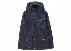 Burberry Rose Print Cotton Field Jacket