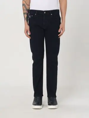 Versace Dark Wash Straight Leg Jeans - Navy