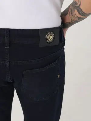 Versace Dark Wash Straight Leg Jeans - Navy