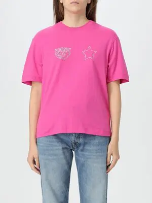 CHIARA FERRAGNI Embroidered T-shirt - Violet