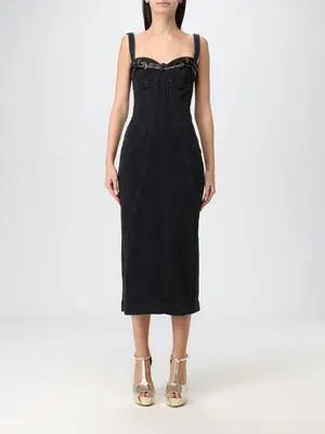 Versace Denim Bustier Dress