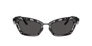 Dolce & Gabbana Tortoiseshell Square Frame Sunglasses - Dark Grey