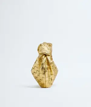 Bottega Veneta Mini Jodie Top Handle Bag - Gold