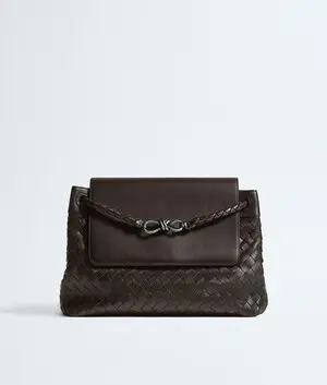 Bottega Veneta Intrecciato Leather Andiamo Messenger - Fondant