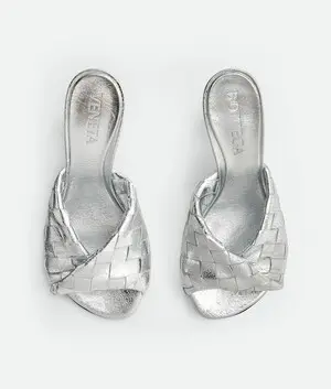 Bottega Veneta Blink Mule - Silver