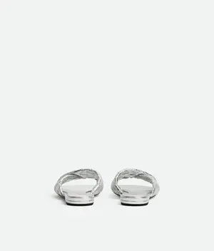 Bottega Veneta Blink Flat Mule - Silver