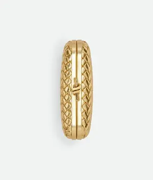 Bottega Veneta Intreccio Knot Clutch - Gold