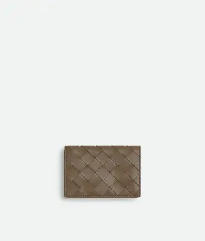 Bottega Veneta Intrecciato Business Card Case - Pinecone