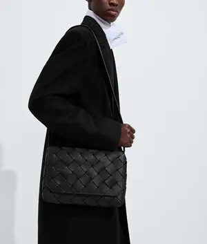 Bottega Veneta Large Diago Cross-body Bag - Black