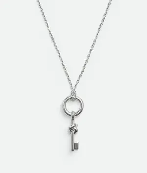 Bottega Veneta Key Knot Pendant Necklace