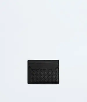 Bottega Veneta Intrecciato Piccolo Card Case - Black