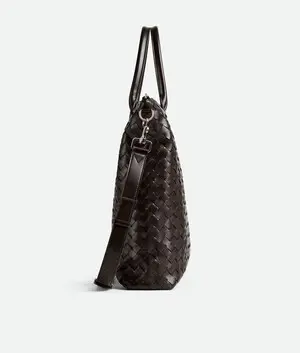 Bottega Veneta Intrecciato Zipped North-south Tote - Fondant