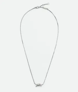 BOTTEGA  VENETA Bottega Veneta Knot Necklace - Silver