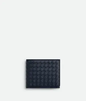 BOTTEGA  VENETA Intrecciato Piccolo Bi-fold Wallet With Coin Purse - Space