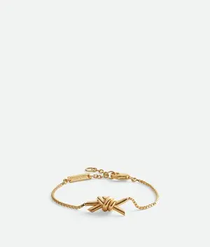 BOTTEGA  VENETA Bottega Veneta Knot Chain Bracelet - Yellow Gold