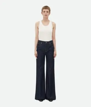 Bottega Veneta Palazzo Jeans - Indigo