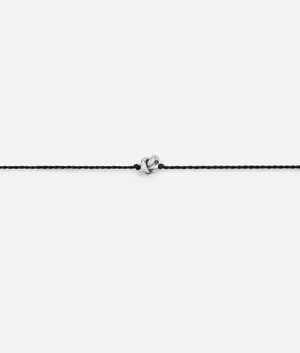 Bottega Veneta Friendship Knot Bracelet - Black