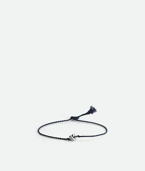 Bottega Veneta Knot Friendship Bracelet - Deep Blue