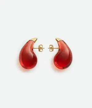 BOTTEGA  VENETA Small Drop Earrings - Hibiscus