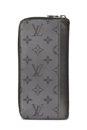 LOUIS VUITTON Taigarama Zippy Vertical Wallet - Silver