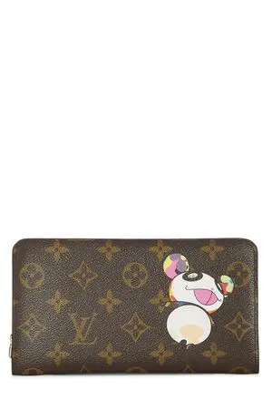 LOUIS VUITTON Takashi Murakami X Monogram Canvas Panda Porte Monnaie Zippy - Brown