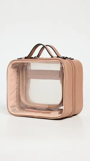 CALPAK Medium Clear Cosmetics Case
