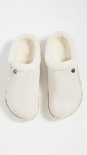 BIRKENSTOCK Zermatt Premium Shearling Clogs - Antique White/natural
