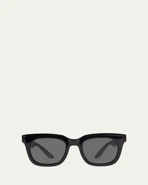 Barton Perreira Samo Square Frame Sunglasses - Samo Black Noir
