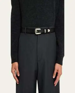LEMAIRE Soft Leather Western Belt