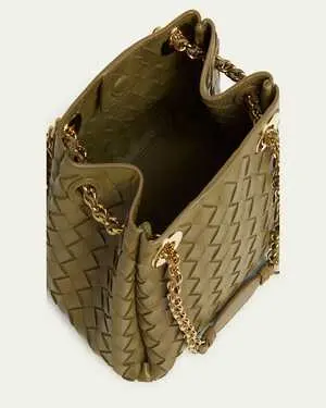 Bottega Veneta Small Parachute Shoulder Bag - Algae