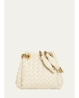 Bottega Veneta Bottega Veneta Small Parachute Shoulder Bag Limestone