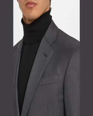 Giorgio Armani Mne's Basic Wool Two-piece Suit