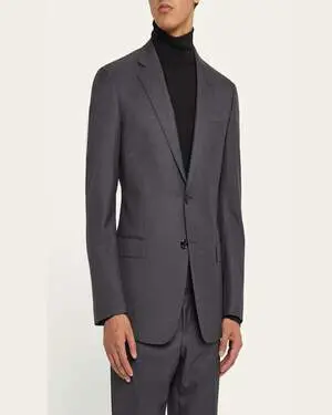 Giorgio Armani Mne's Basic Wool Two-piece Suit