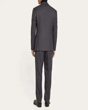 Giorgio Armani Mne's Basic Wool Two-piece Suit